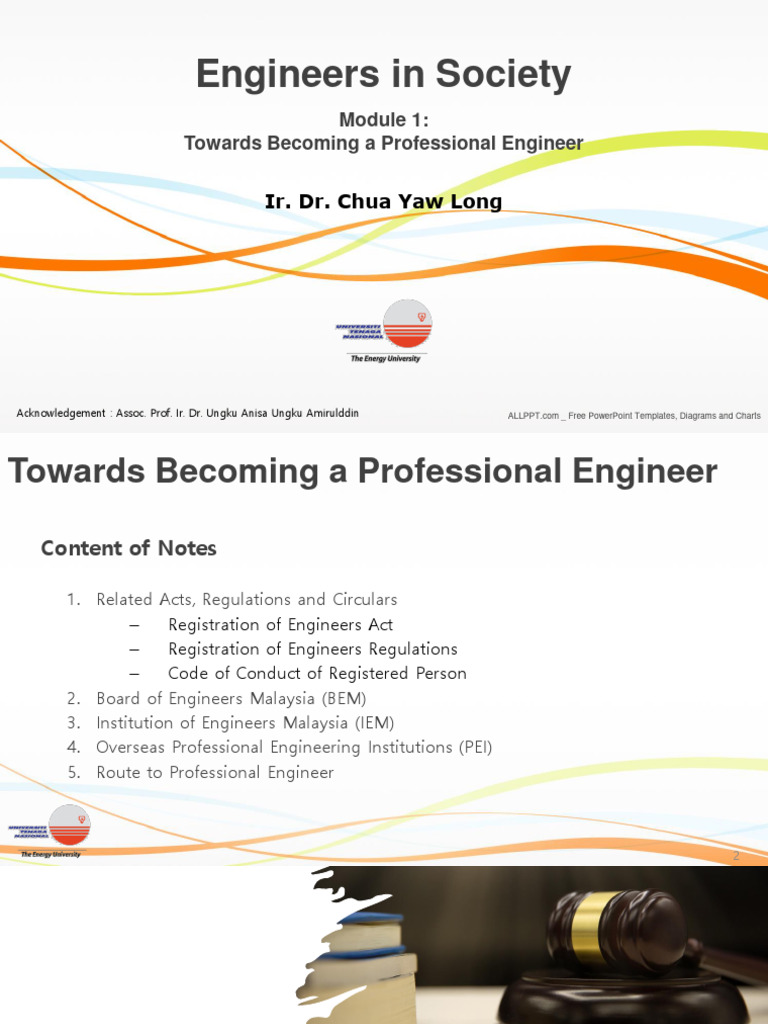 EIS - Module 1-1b Towards PEng Notes - ChuaYL - 012022 | PDF | Engineer ...