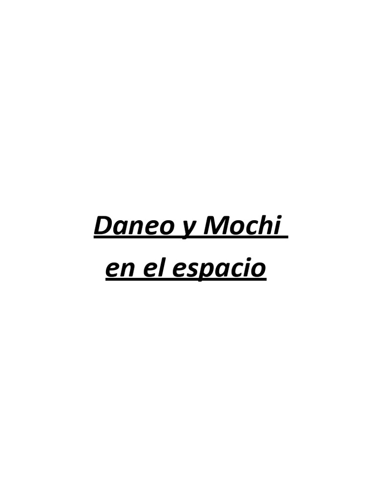 Aventuras de Daneo y Mochi en el espacio | PDF | Luna