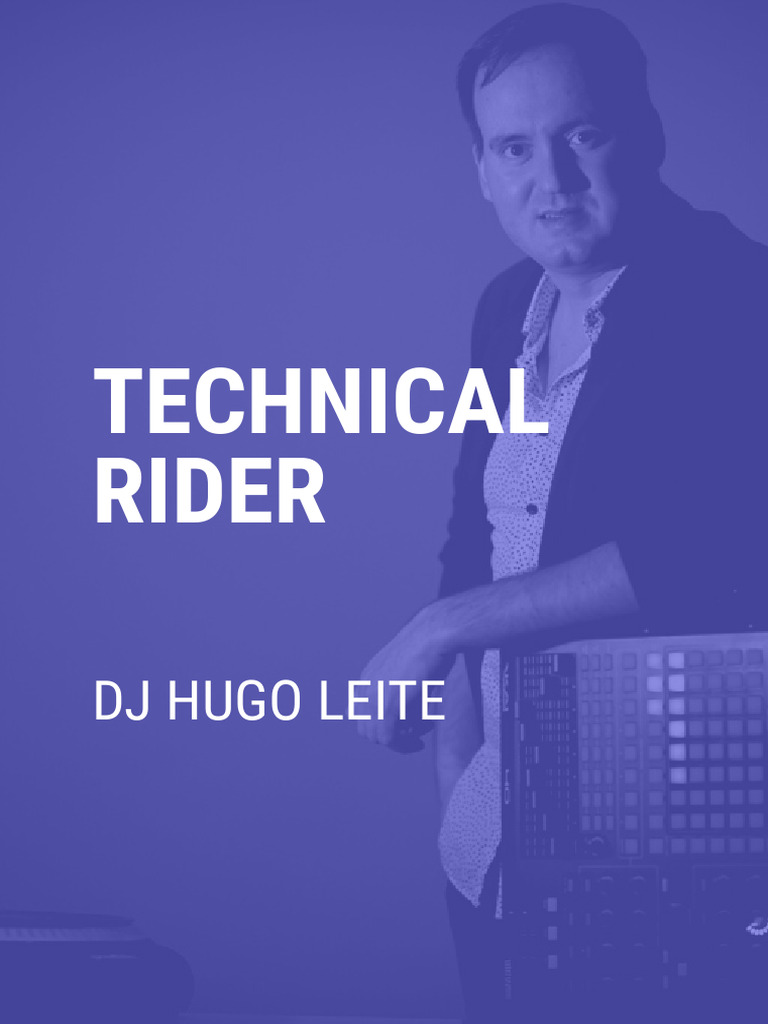 Djhugoleite Technical Rider | PDF | Disc Jockey | Sound Technology