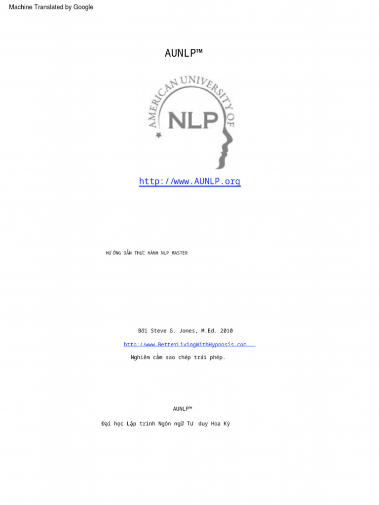 Nlp-Master-Practitioner Việt | PDF