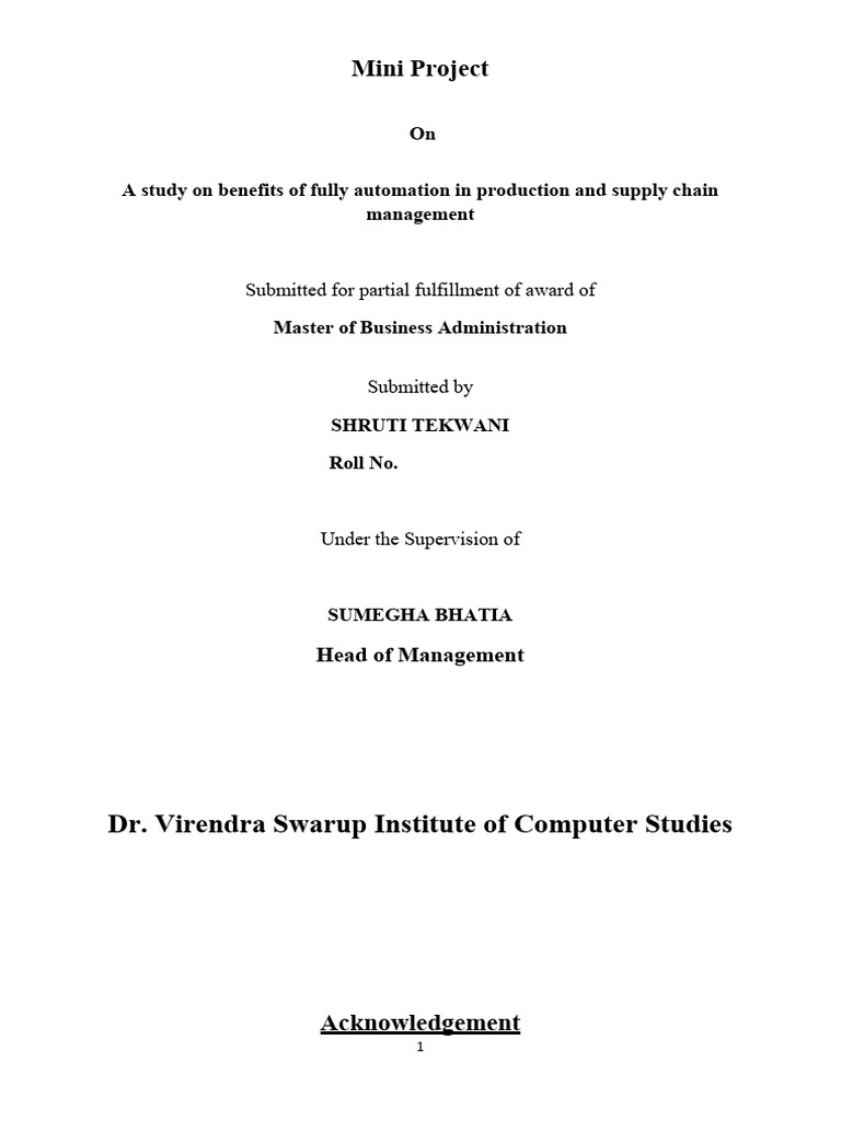 Mini Project | PDF | Internet Of Things | Automation