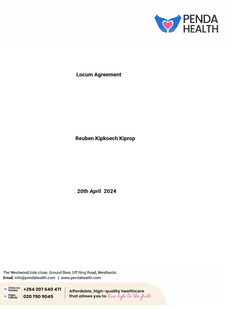 Locum Agreement for Radiographer Role | PDF | Legal Liability | Indemnity