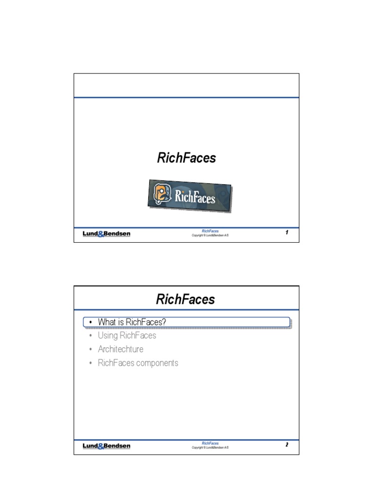 03 Richfaces | PDF | Java Server Faces | Html Element