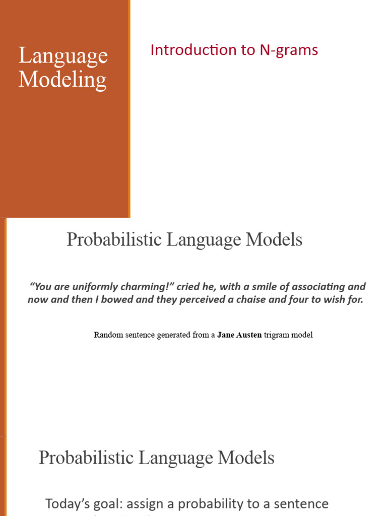 N Gram Language Models Lecture Pdf Applied Mathematics