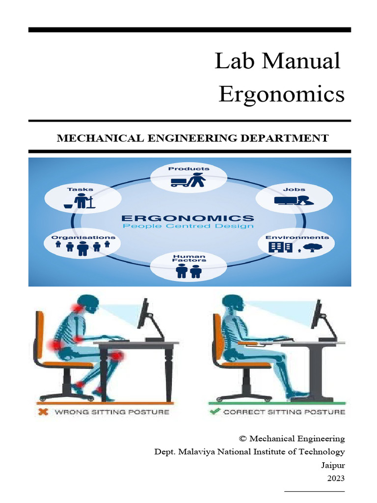 LabManual Ergonomics Word | Download Free PDF | Human Factors And Ergonomics | Clinical Medicine