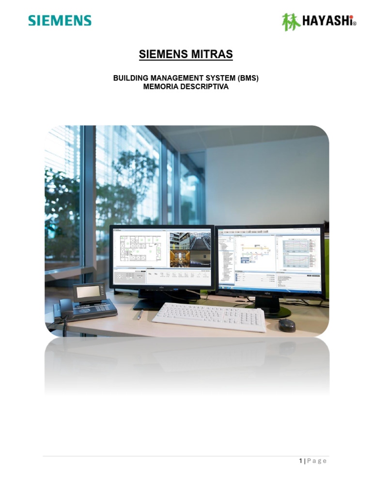 Sistema BMS Siemens Mitras: Descripción y Control | PDF | Red de ...