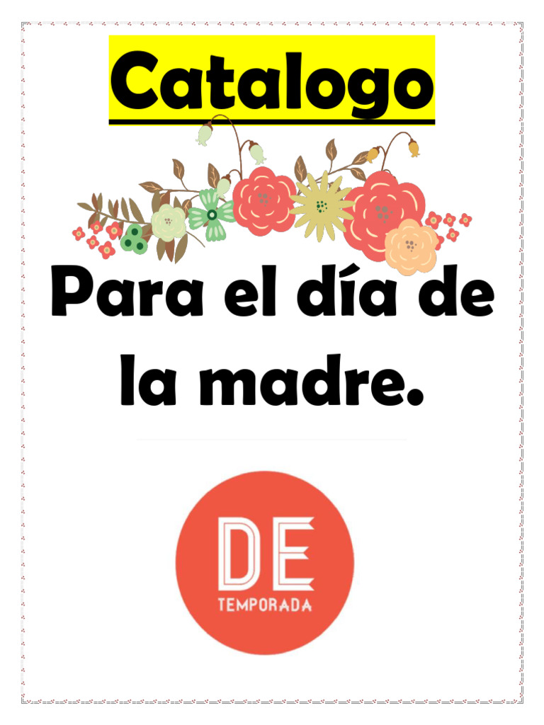Catalogo Dia De La Madre Pdf