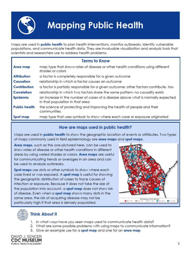 cdcm-pha-stem-mapping-public-health-lesson | PDF | Public Health | Cholera