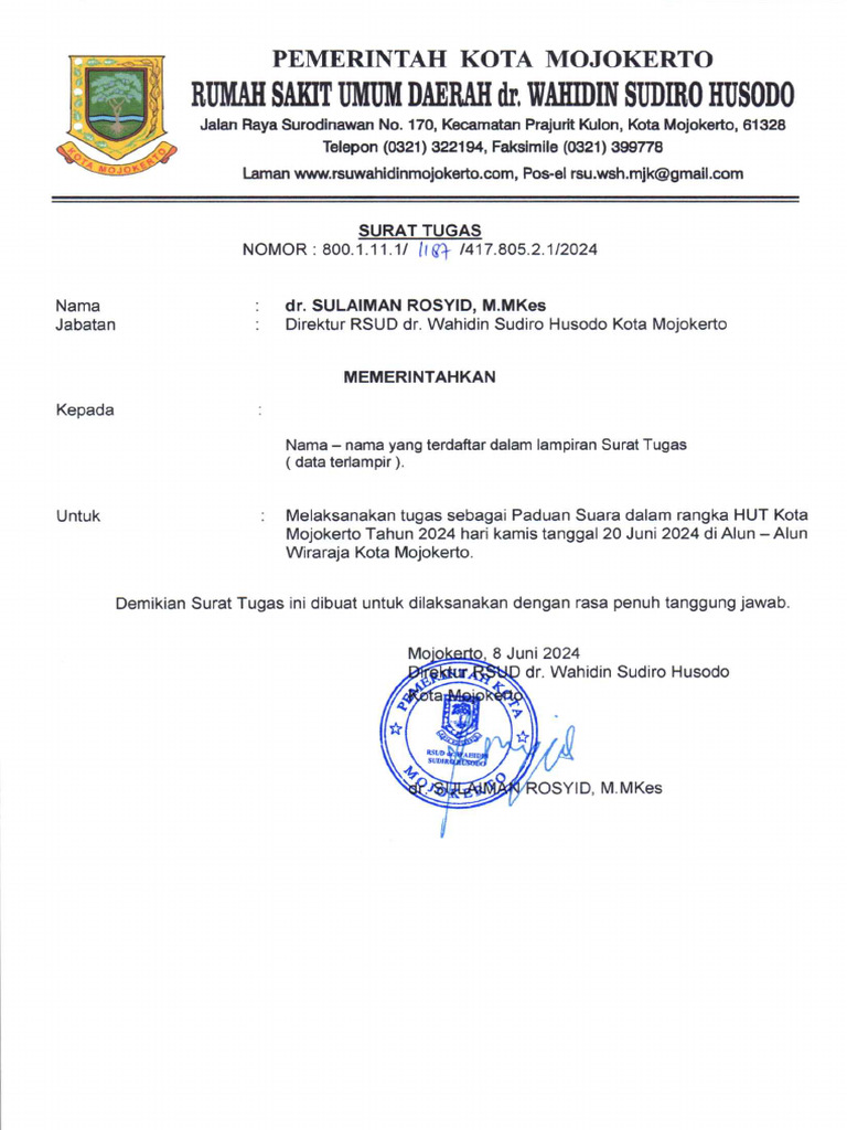 Surat Tugas Padus | PDF