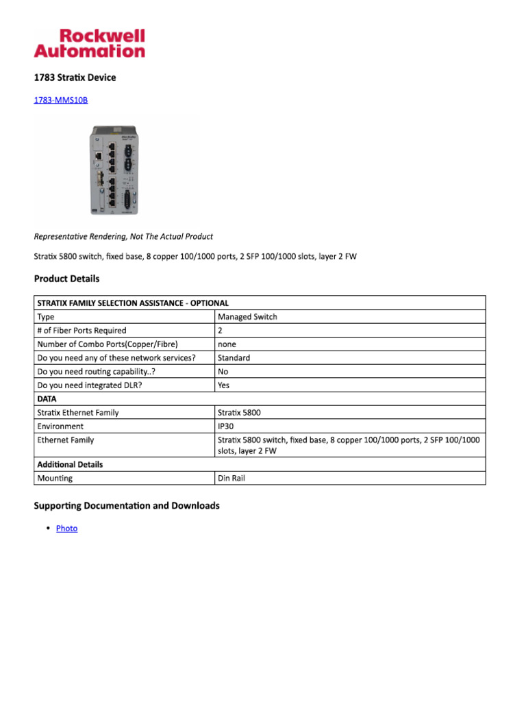 1783 MMS10B Cutsheet | PDF