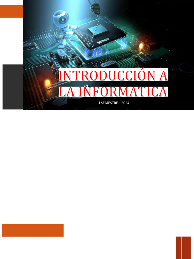 INTRODUCCIÓN A LA INFORMATICA | PDF | Informática | Microprocesador