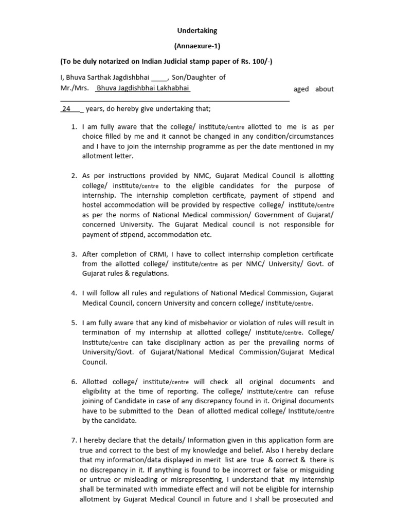 Undertaking | PDF | Justice | Crime & Violence