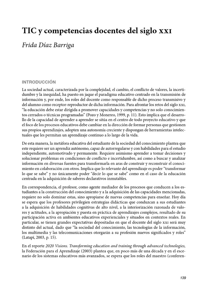 Diaz Barriga | PDF | Enseñando | Plan de estudios