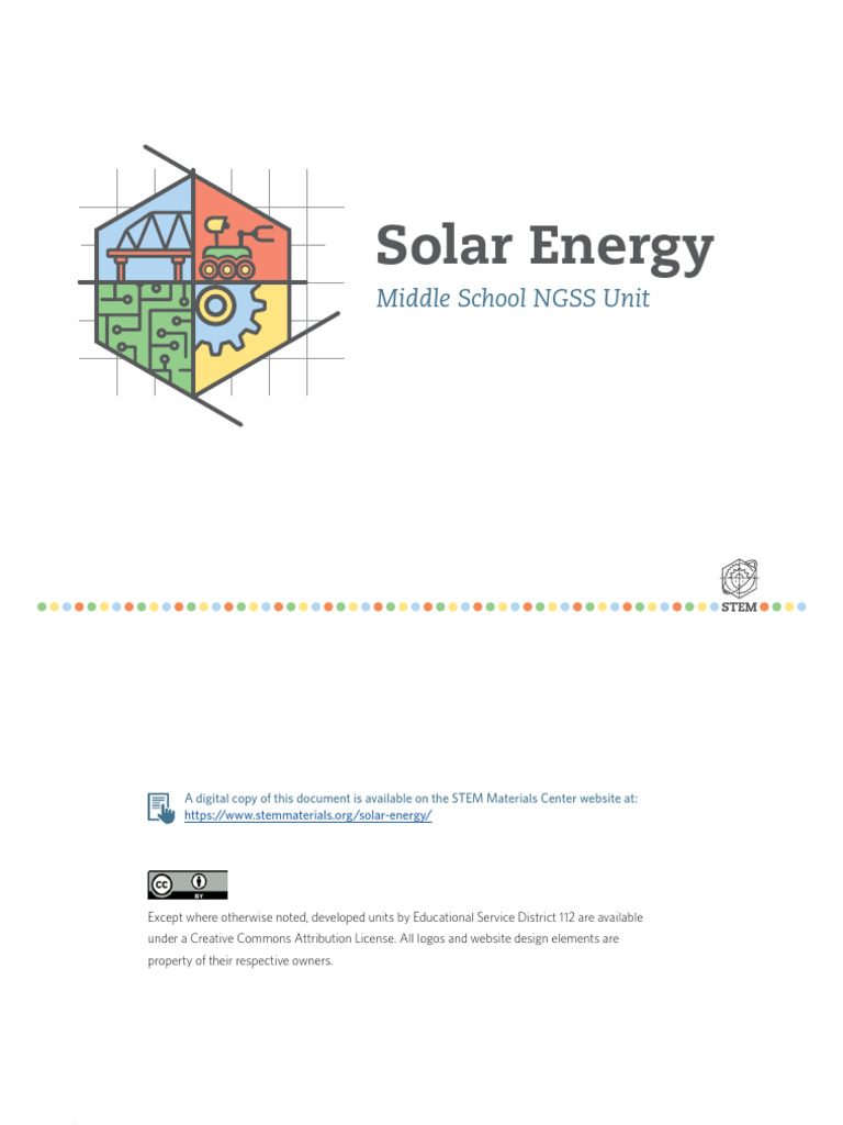 SolarEnergy MiddleSchoolNGssUnit | PDF | Photovoltaics | Solar Power
