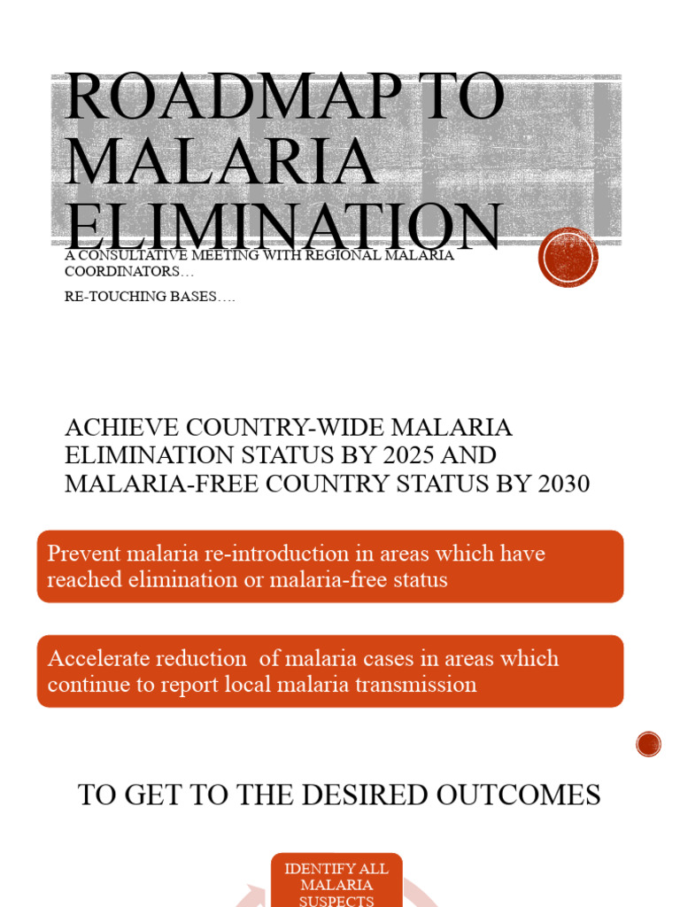 Roadmap To Malaria Elimination | PDF | Malaria | Screening (Medicine)