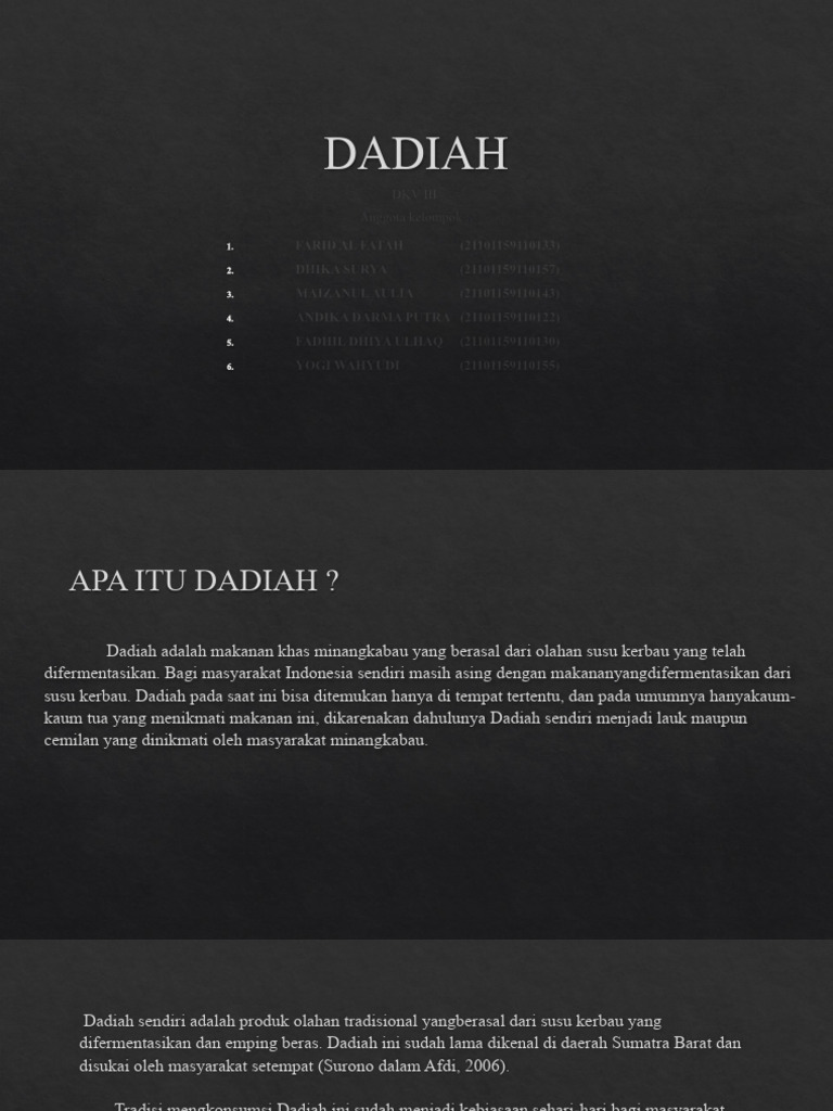 Dadiah Dkviii KLMPK | PDF | Kesehatan Holistik | Gaya Hidup