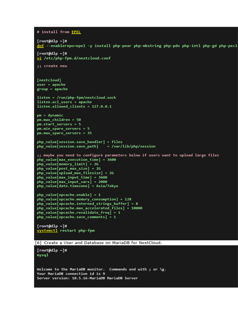 Install Nextcloud | PDF | Web Server | Internet & Web