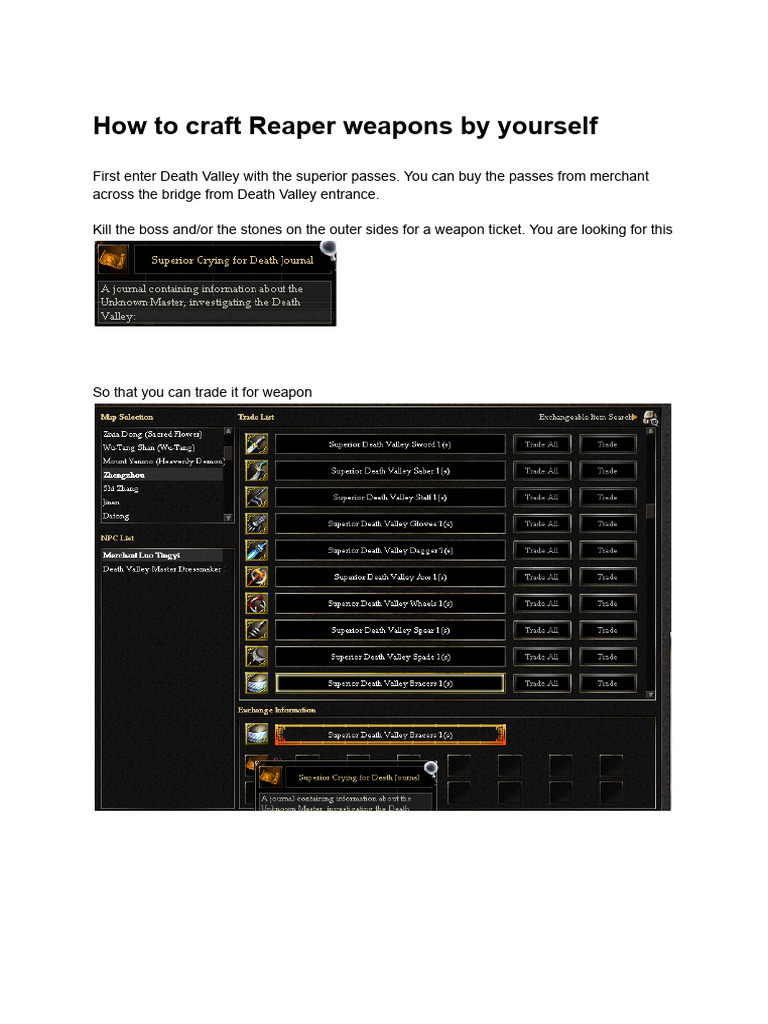 Reaper Weapon | PDF