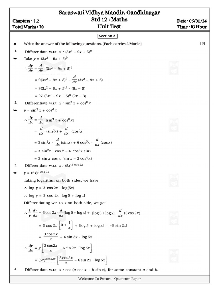 UnitTest_D06-Jan-2024 | PDF UnitTest_D06-Jan-2024 | PDF