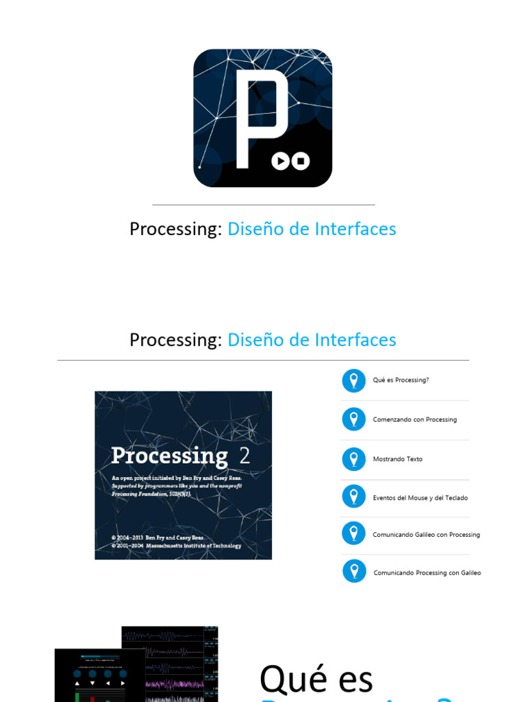 Processing Diseño de Interfaces | PDF | Programación de computadoras ...