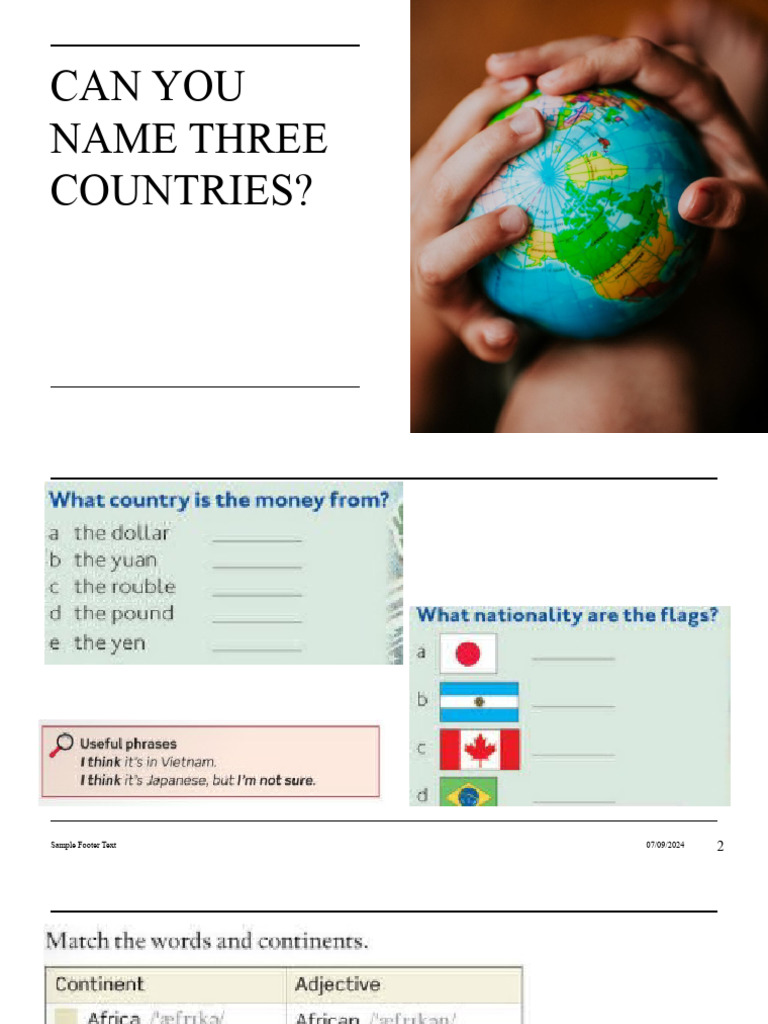 Can You Name Three Countries | PDF
