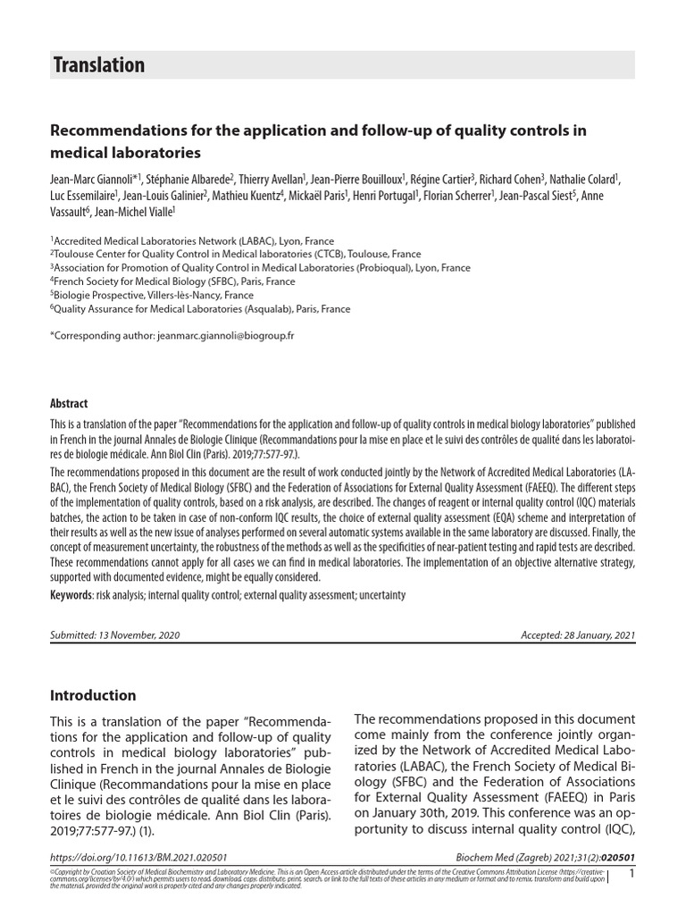 Recommandations Controle Quait2 | PDF | Coefficient Of Variation | Risk