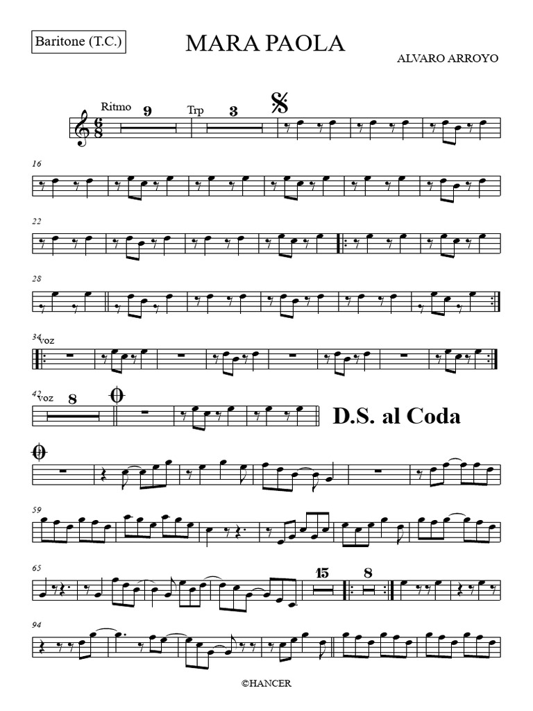 MARA PAOLA - Musx - Baritone (T | PDF