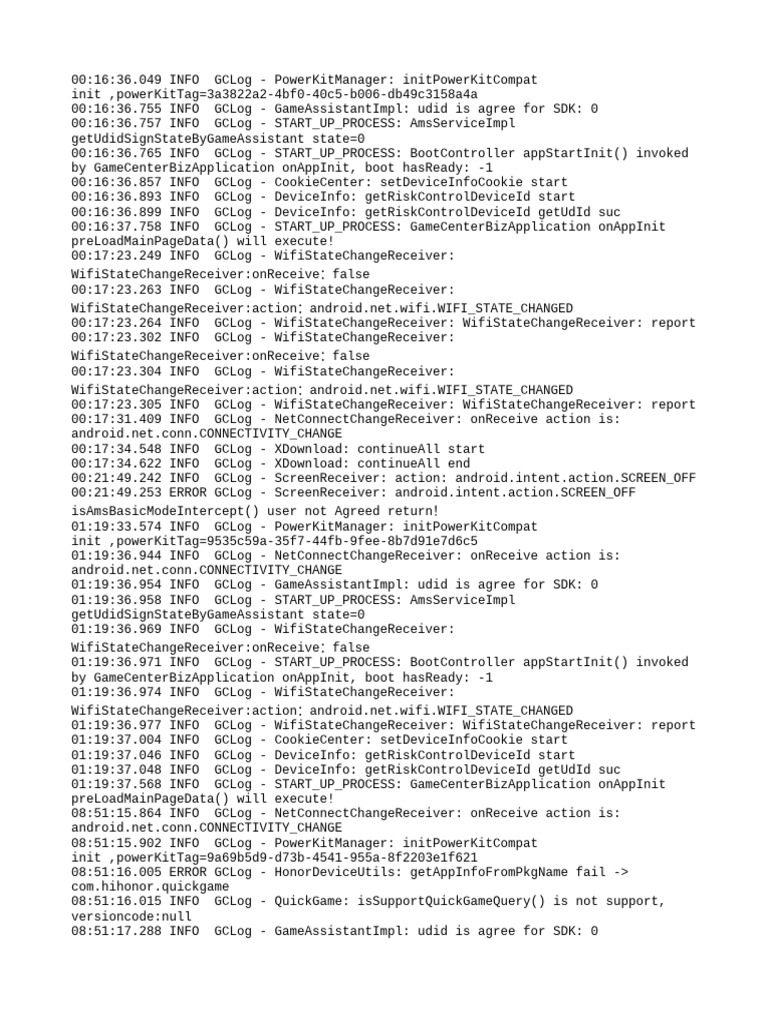 GameCenter Log Analysis Report | PDF