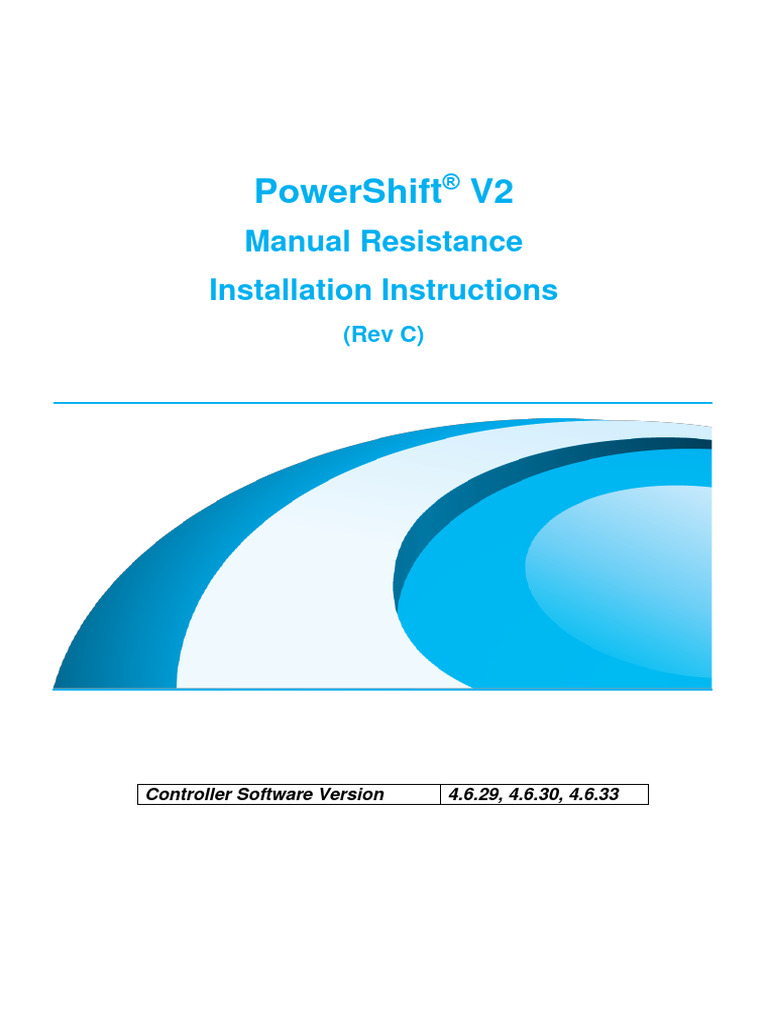 7830547.PowerShift V2 Manual Resistance Installation Guideline (RevC ...