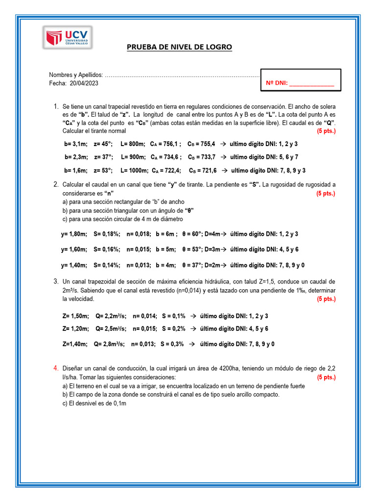 1era. Prueba de Nivel de Logro | PDF | Métodos y materiales de enseñanza | Ciencia y matemáticas