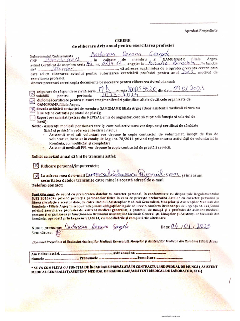 Cerere Eliberare Aviz 01-04-2023 18.51 | PDF