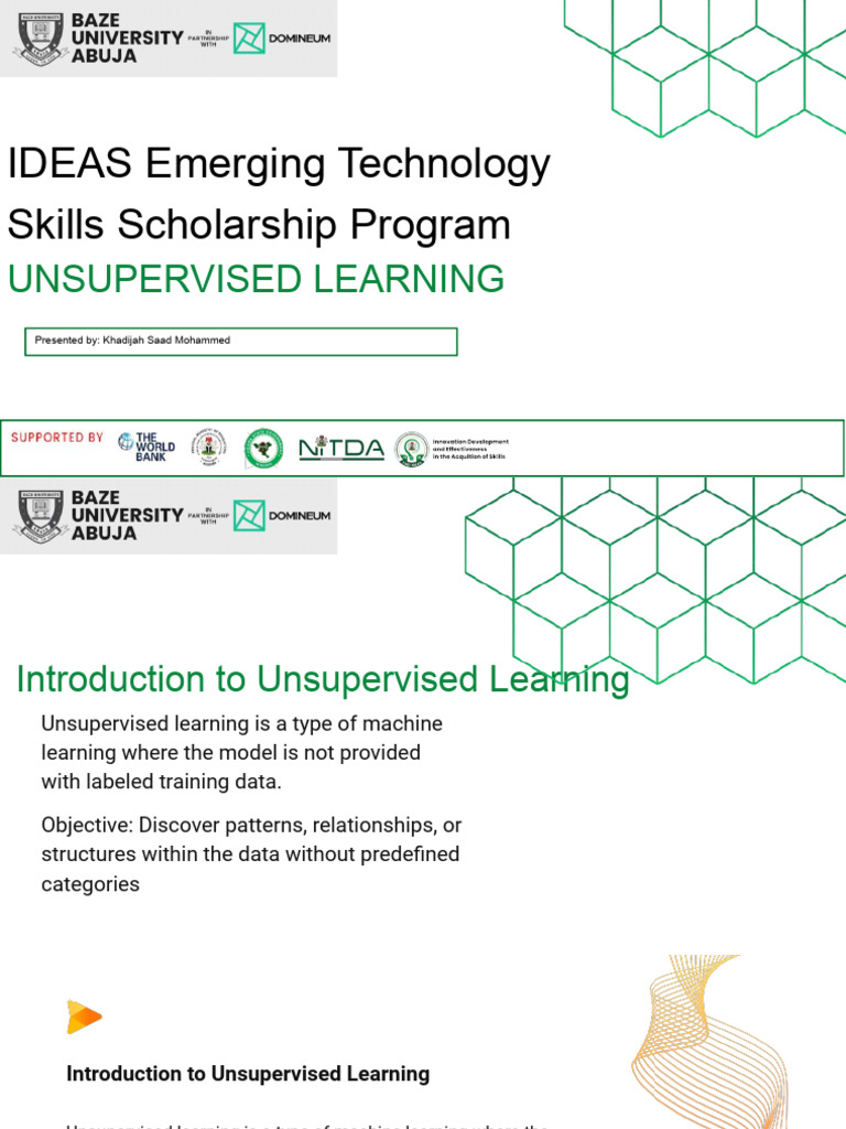 AAI101 - Session 2 - Unsupervised Learning | PDF | Cluster Analysis | Machine Learning