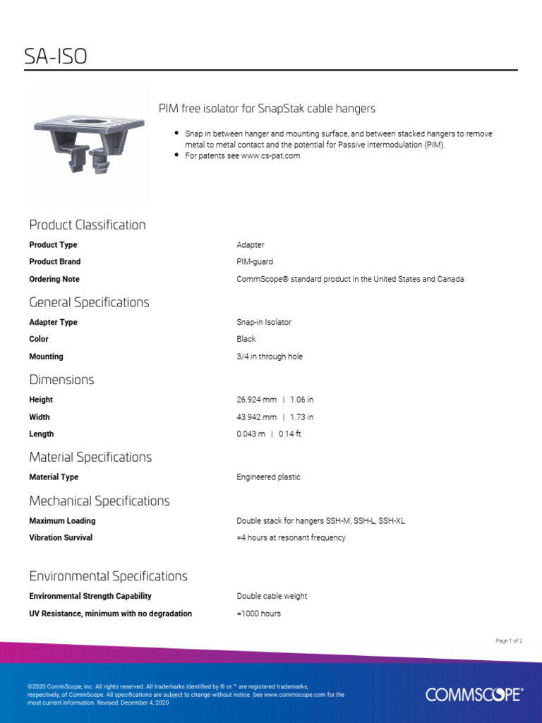 SA-ISO PIM Free Isolator | PDF | Packaging And Labeling | Trademark