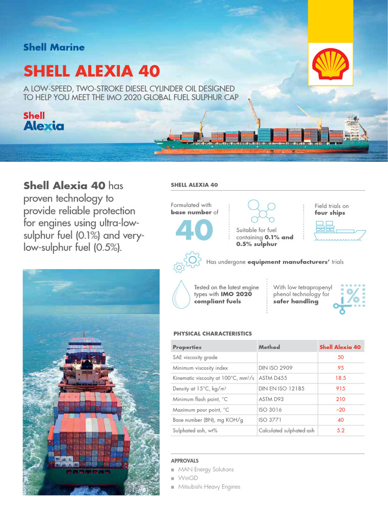 Shell Alexia 40 | PDF | Diesel Engine | Engineering
