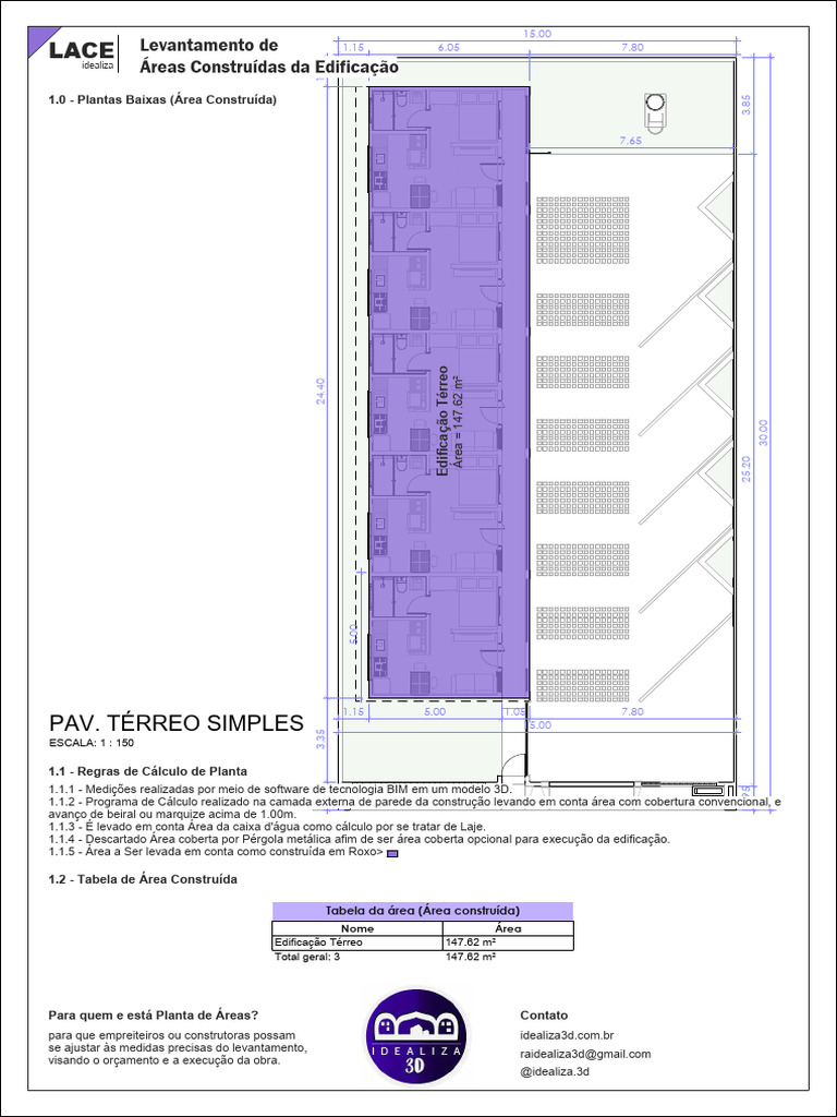 Folha-Cálculo Simples de Áreas | Download grátis PDF | Informática