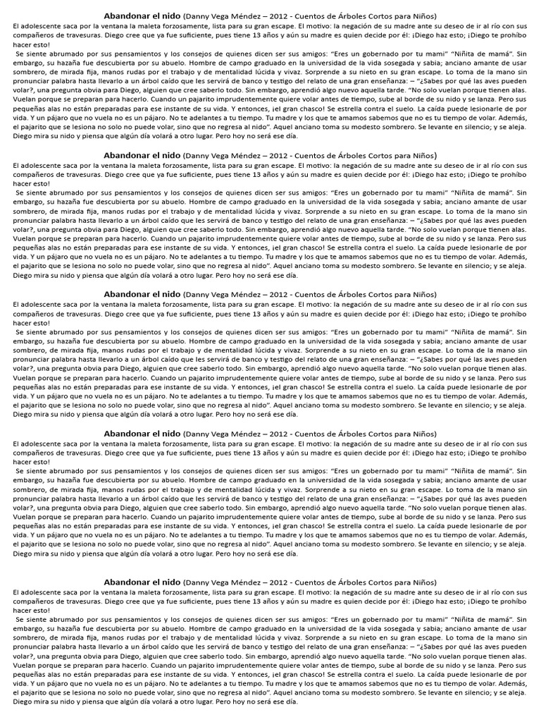 Abandonar El Nido | PDF | Aves