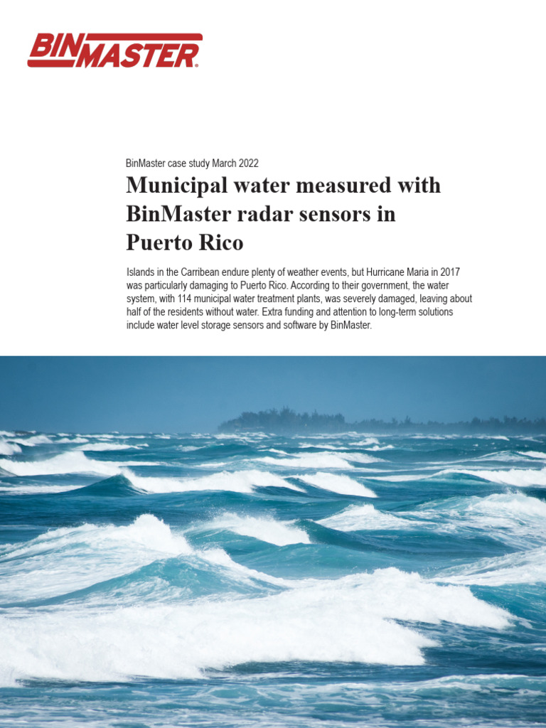Puerto Rico Water Management with BinMaster Radar | PDF | Water