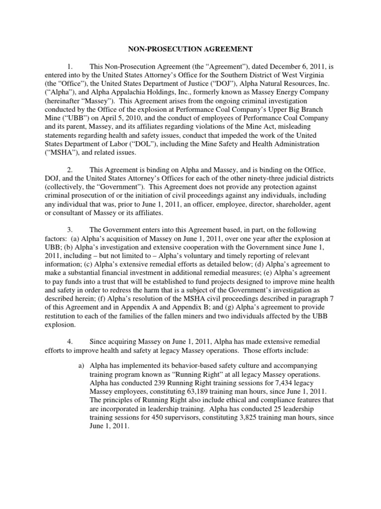 Alpha Agreement | PDF | Evidence (Law) | Public Law