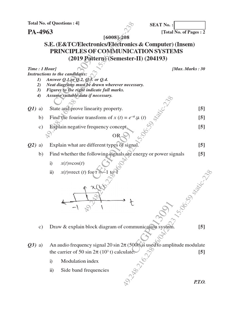 PCS Insem | PDF | Broadcast Engineering | Electronics