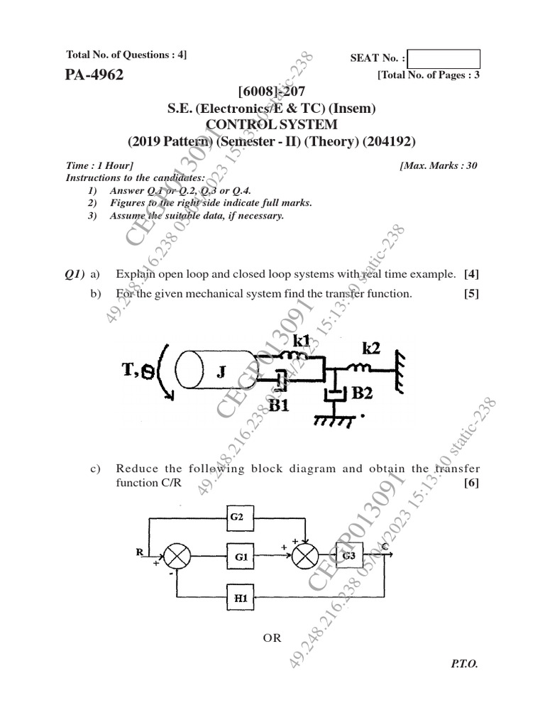 CS Insem | PDF | Damping | Electronic Engineering