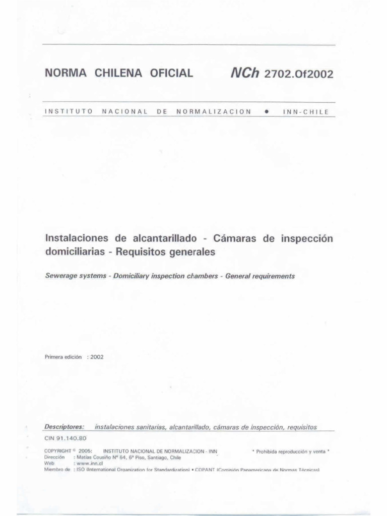 NCH 2702 | PDF