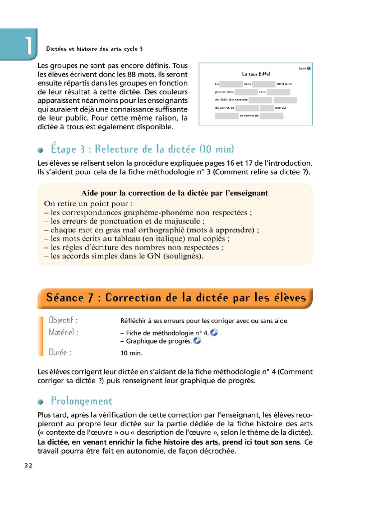Dictées et histoire des arts - Cycle 3 - NED5 | PDF