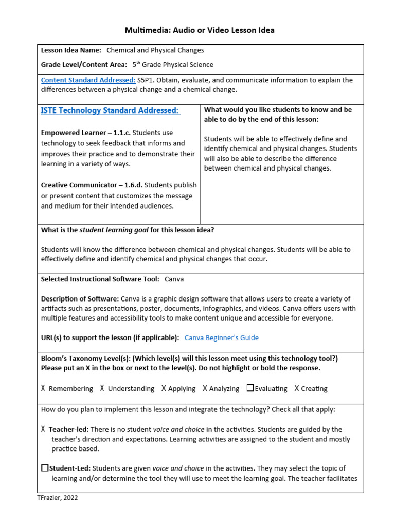 Multimedia Lesson Idea | PDF | Multimedia | Cognitive Science