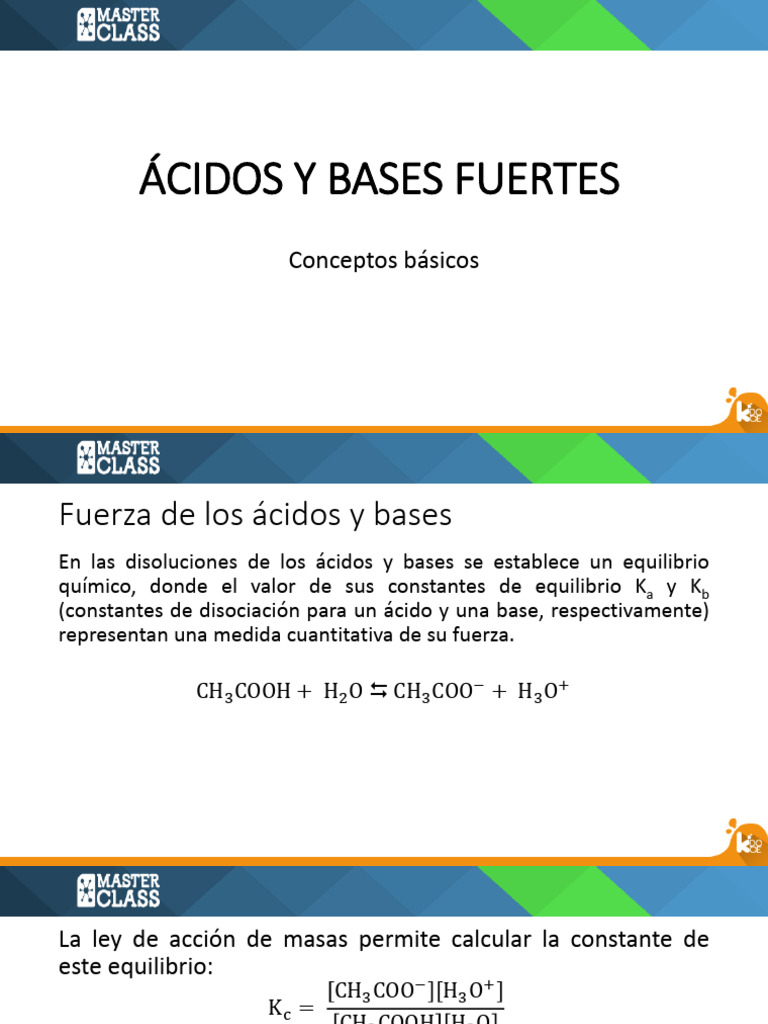 Ácidos y Bases Fuertes | Descargar gratis PDF | Ph | Ácido