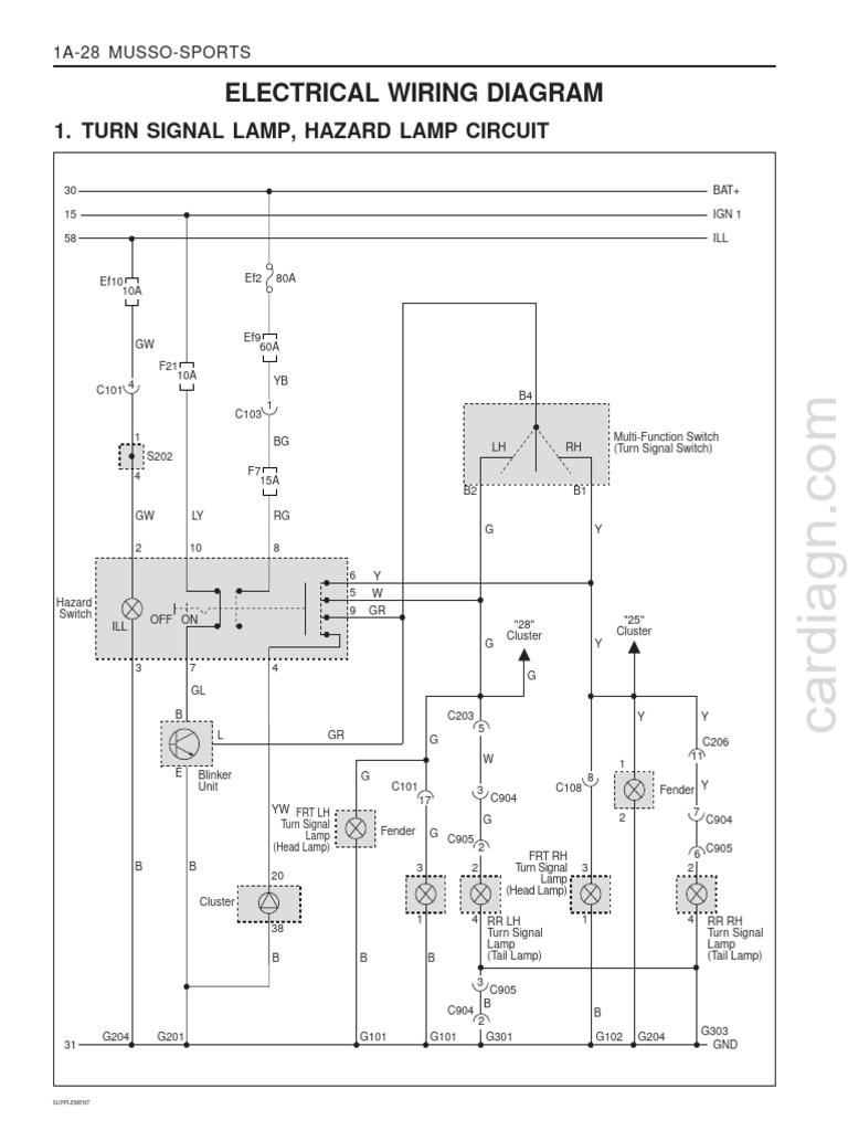Ssangyong Musso Chino | PDF | Electrical Engineering | Components