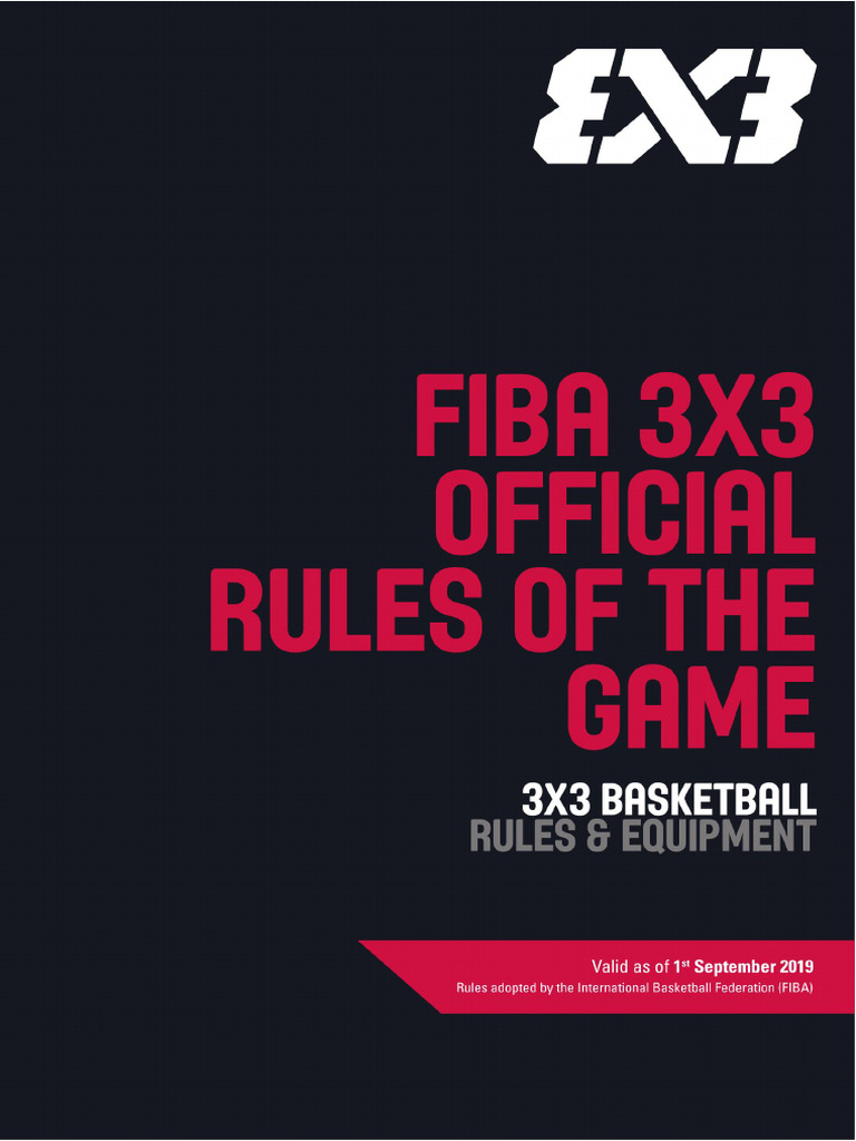 Fiba 3x3 Basketball Rules Full Version 1 | PDF