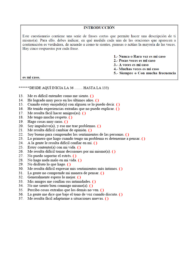 Preguntas 133 | PDF | Autosuperación | Estilo de vida