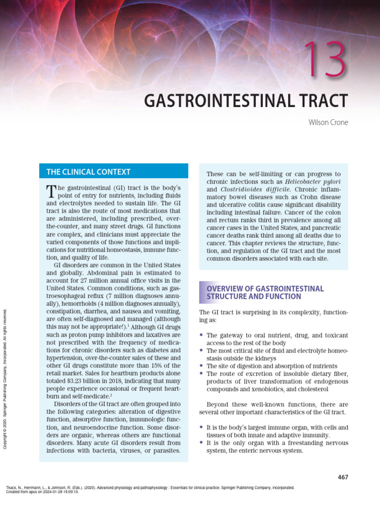 Advanced Physiology and Pathophysiology Essentials... - (Chapter 13 ...