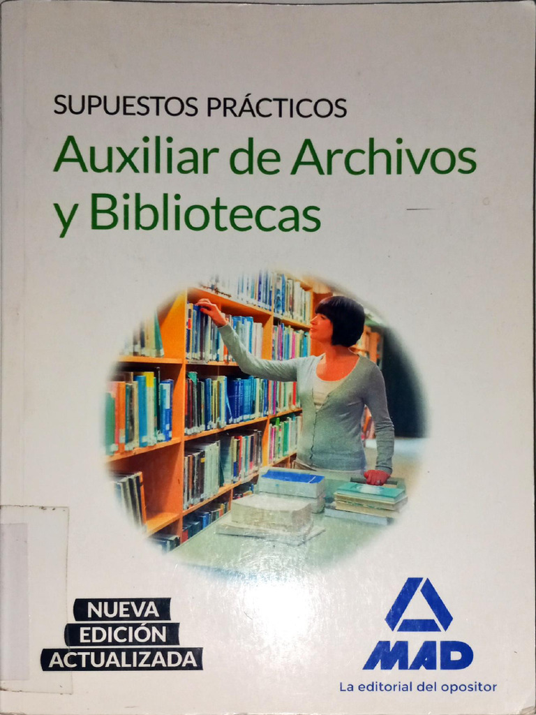 YDRAY Supuestos Practicos para Auxiliares de Archivos y Bibliotecas | PDF