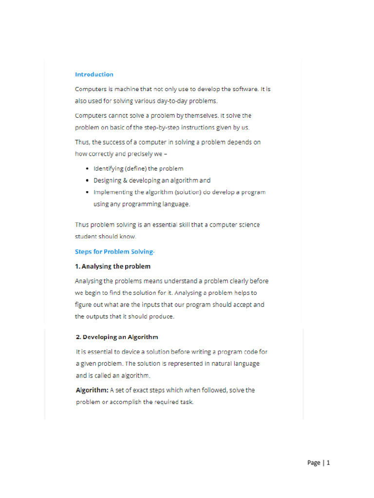 CSC 201 Lecture Note | PDF | Parameter (Computer Programming) | Control ...